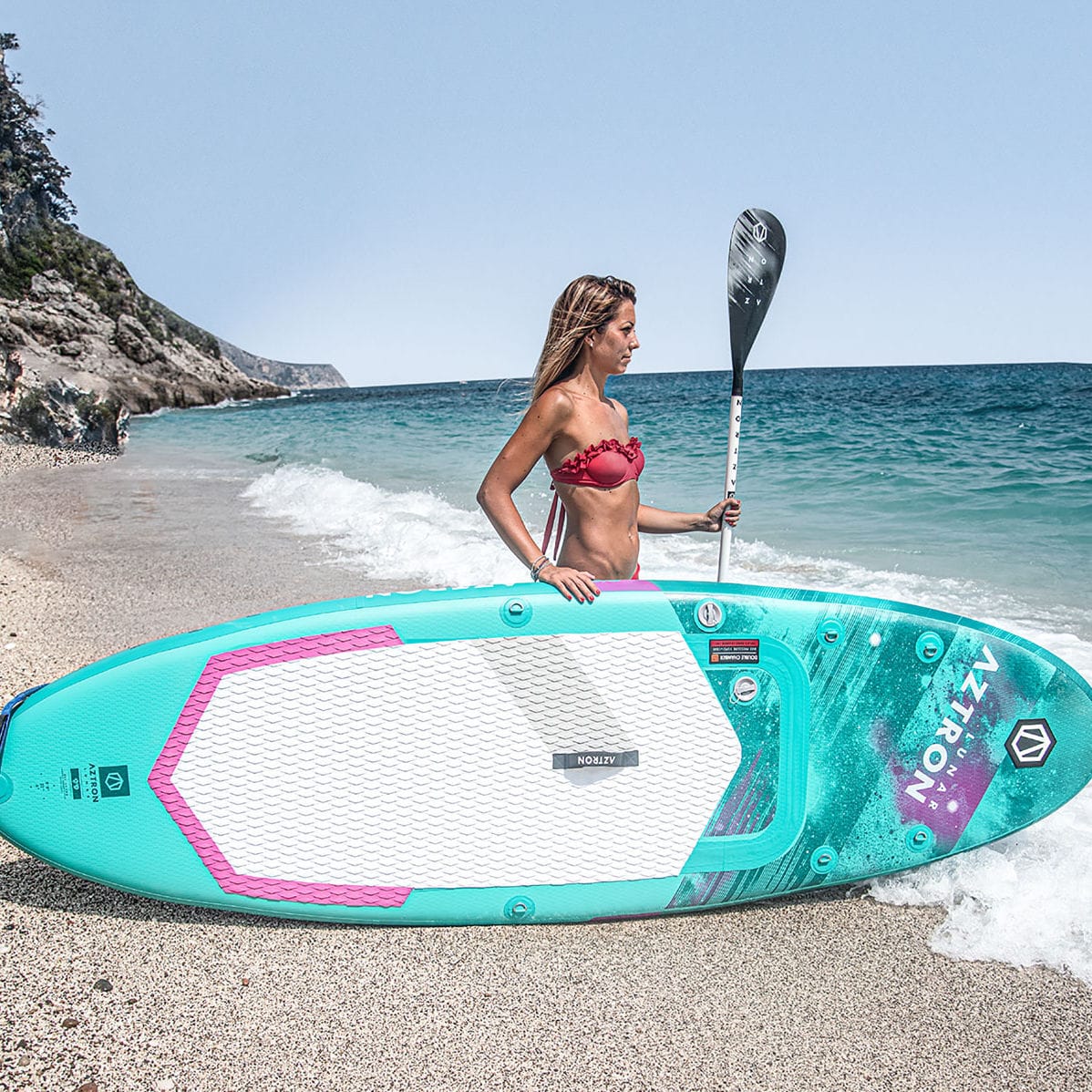 Tabla de stand-up paddle hinchable - LUNAR3.0 - AZTRON - allround / nivel principiante / para adulto