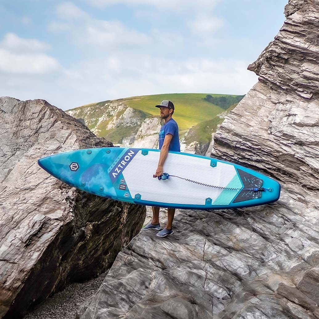 Tabla de stand-up paddle hinchable - URONO - AZTRON - de travesía / nivel principiante / nivel ...