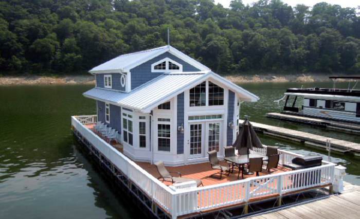 Barco casa intraborda - 2 Story - Harbor Cottage Houseboats