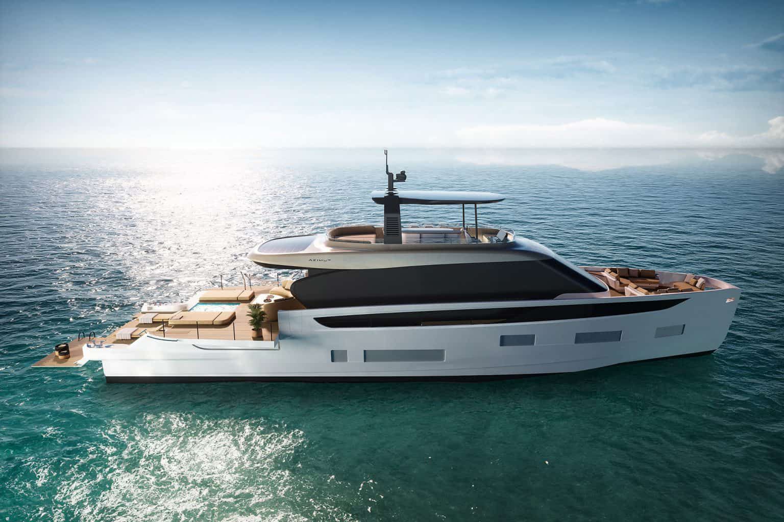 Yate a motor de crucero - SEADECK 9 - Azimut - con hard-top / IPS / con ...