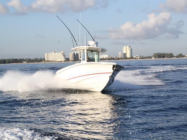 Barco open fueraborda - 280 OUTRAGE - Boston Whaler - bimotor / con consola central / open