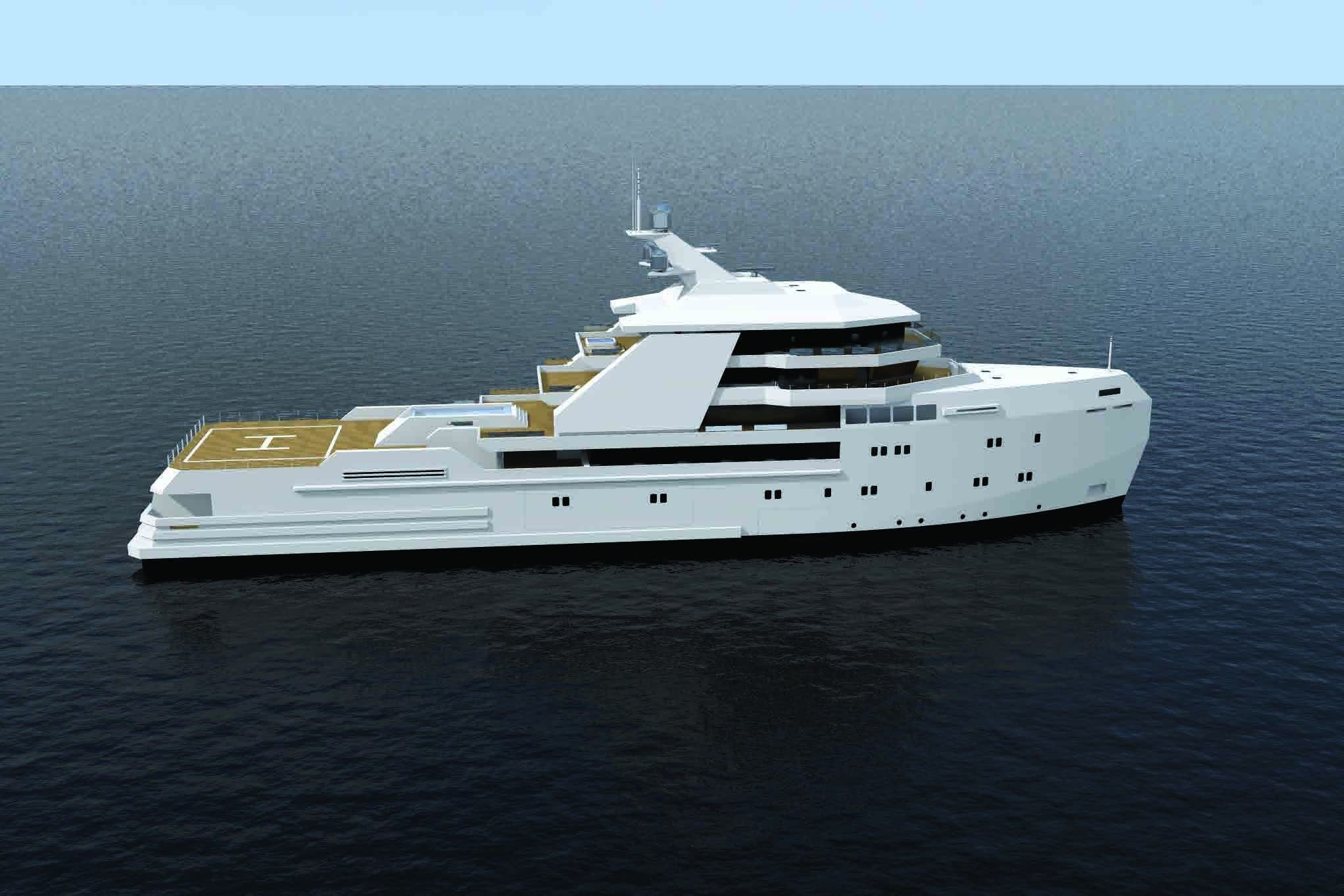 Megayate de crucero - 80m Shadow - Brythonic Yachts - con caseta de ...