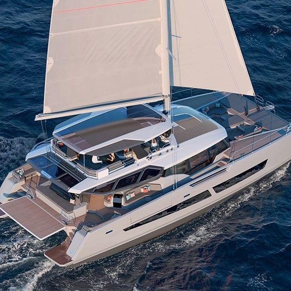 Yate de vela catamarán - Thíra 80 - Fountaine Pajot Catamarans - de ...