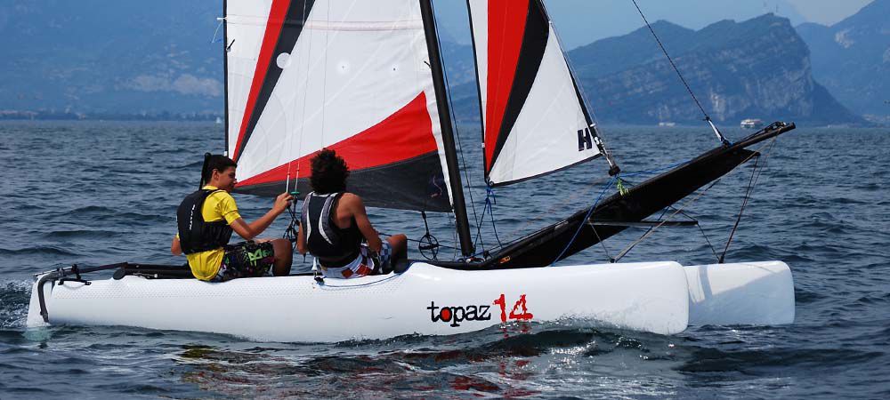 Catamarán deportivo de recreo - TOPAZ 14 - Topper - doble / doble ...