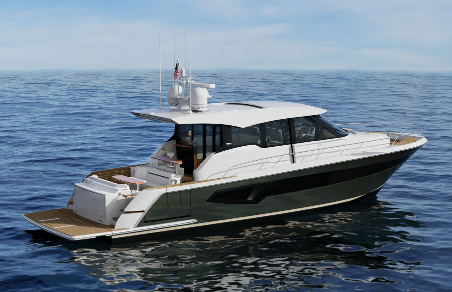 Yate a motor de crucero - EX 54 - Tiara Yachts - con hard-top / con 2 ...