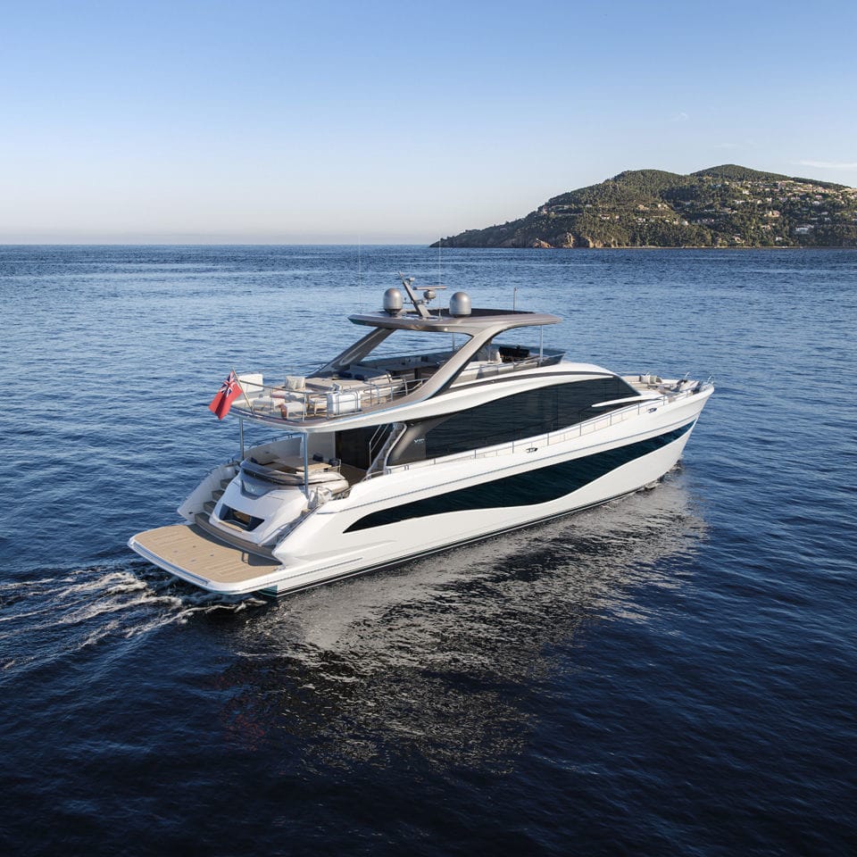 Yate a motor de crucero - Y80 - Princess - con fly / con 4 camarotes ...