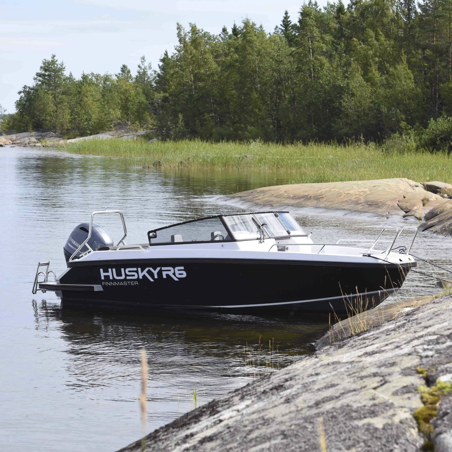 Runabout fueraborda - HUSKY R6 - Finnmaster Boats Oy - con doble ...