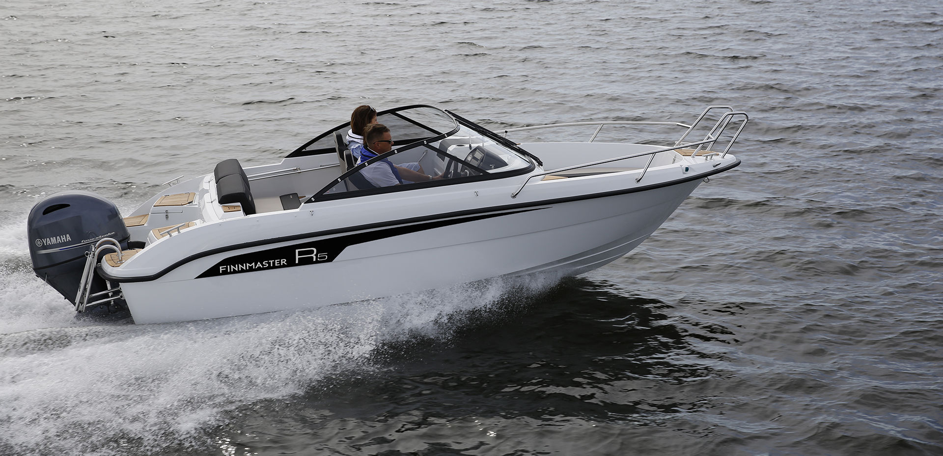 Runabout fueraborda - R5 - Finnmaster Boats Oy - con doble consola ...