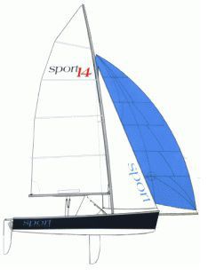 Vela mayor - SPORT 14 - Hydesails - foque / para vela ligera / para ...