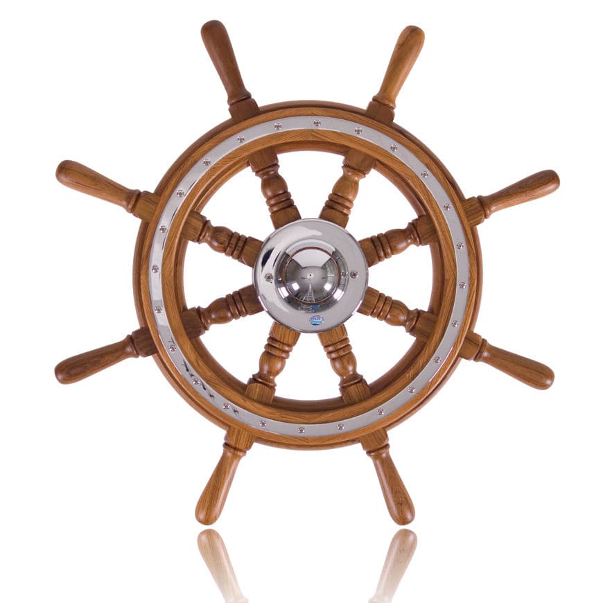 Volante para barco de motor de teca - 09 - Stazo marine equipment bv ...