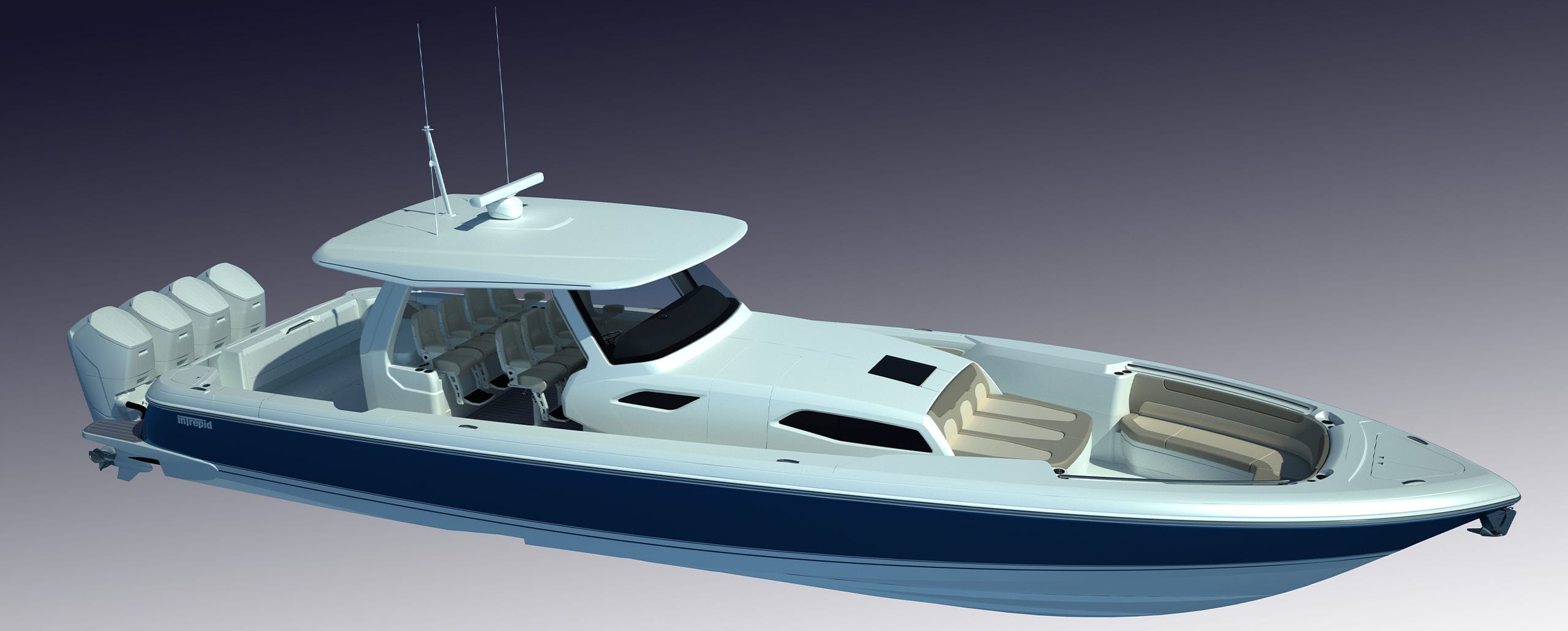 Yate a motor de crucero - 51 PANACEA - Intrepid - open / con consola ...