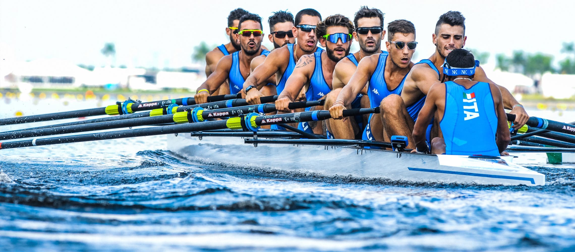 Bote de remo de regata - F49 - Filippi - ocho en punta / con timonel