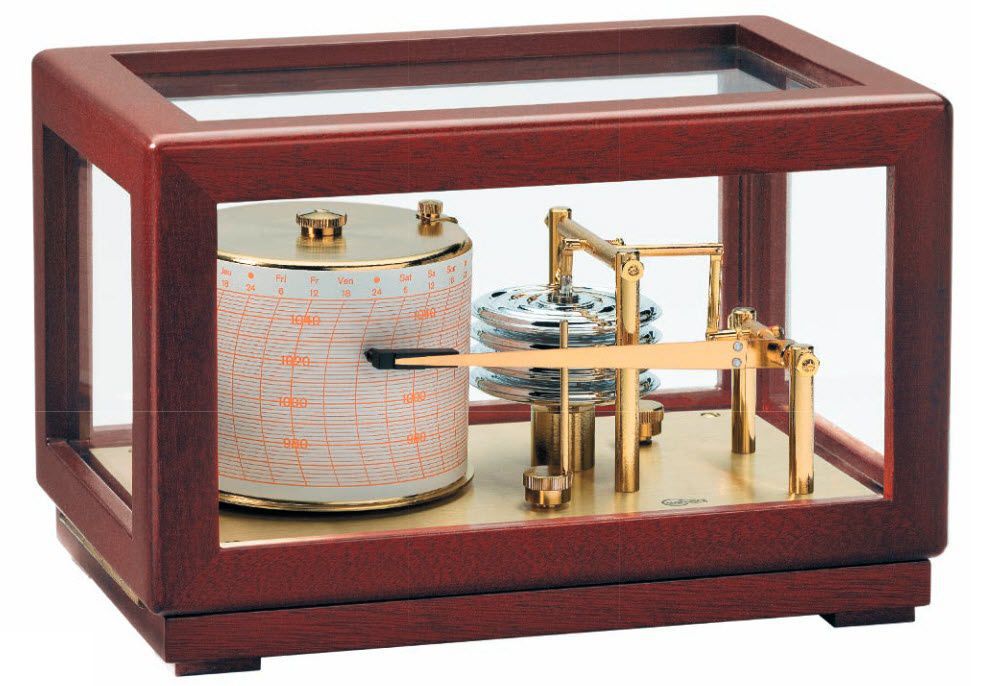 Barógrafo analógico - 2018.1 - Barigo - de caoba
