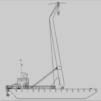 Buque especial pontón grúa - DERRICK-PONTOON - Raidco Marine