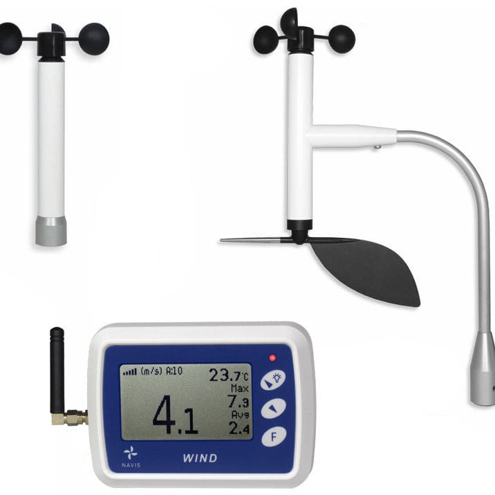 Anemómetro digital - WR5 - NAVIS elektronika - sin cable / con alarma