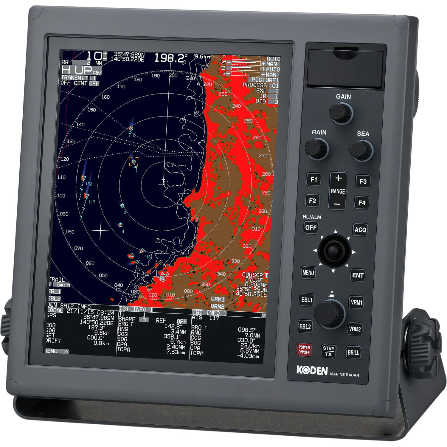 Radar para buque - MDC-5240 - Koden electronics - ARPA / de color / con AIS