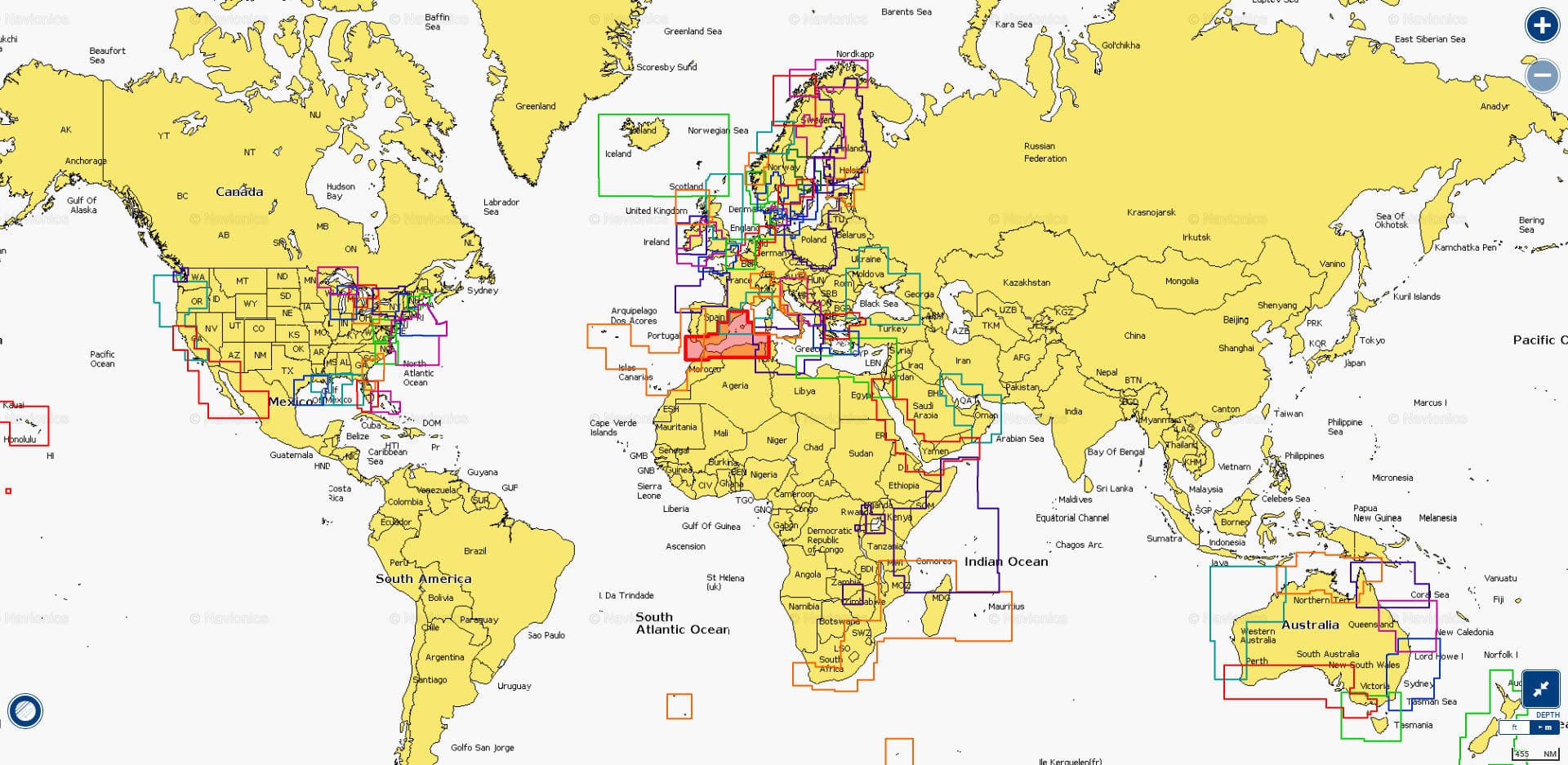 Carta náutica 3D - PLATINUM+ - Navionics - digital