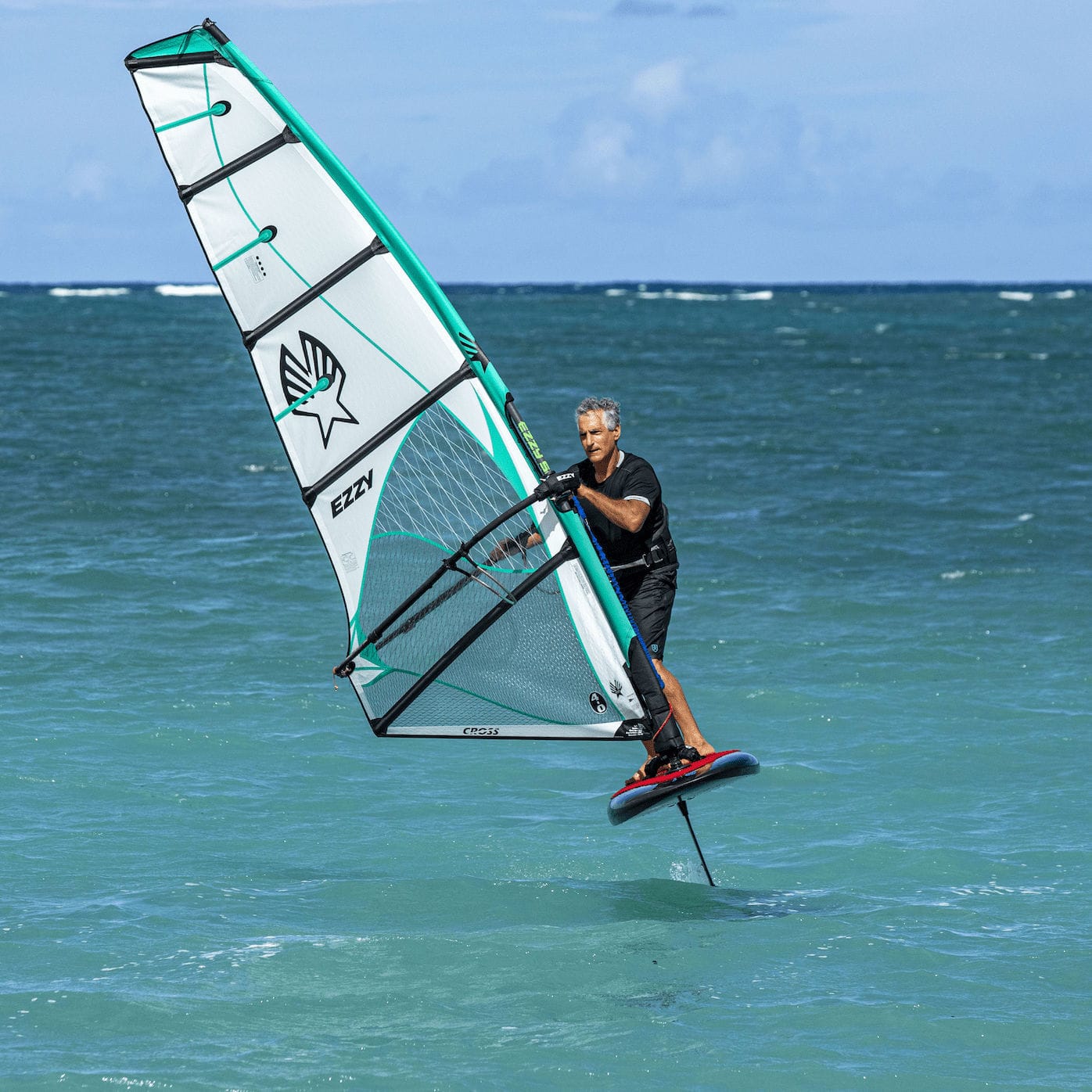 Vela de windsurf de wave - Cross - Ezzy Sails 2 - de freeride / de velocidad / 4 sables