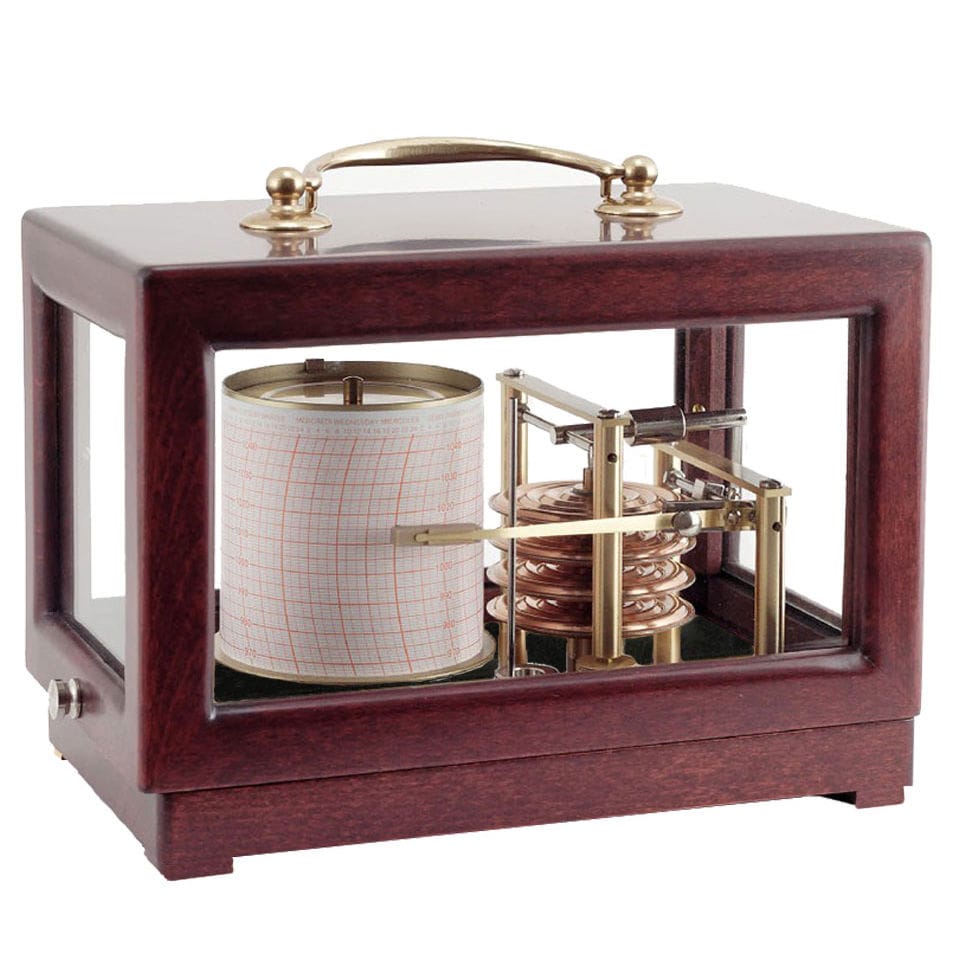 Barógrafo analógico - COMPACT MAHOGANY - Naudet Dourde