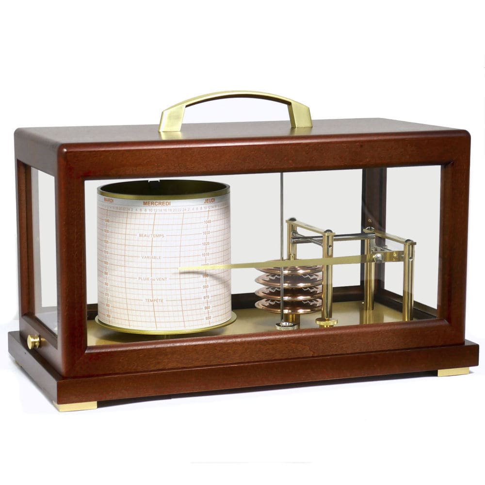 Barógrafo analógico - DELUXE MAHOGANY - Naudet Dourde