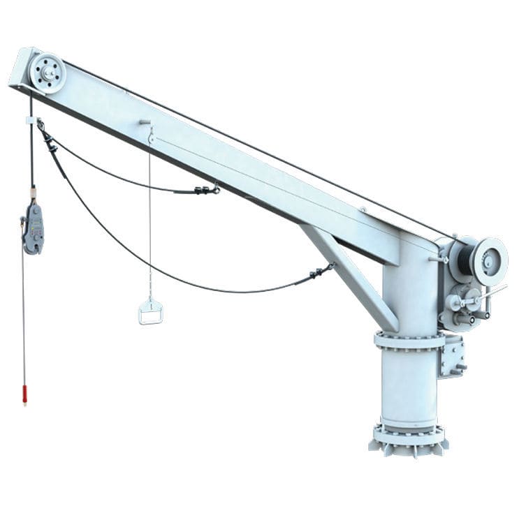 Pescante para buque - Survitec - para balsa salvavidas / manual / pivotante