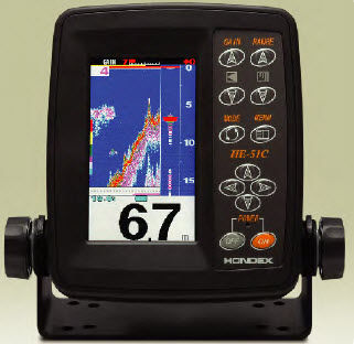 Ecosonda digital - HE-51C - Hondex - para barco / multihaz
