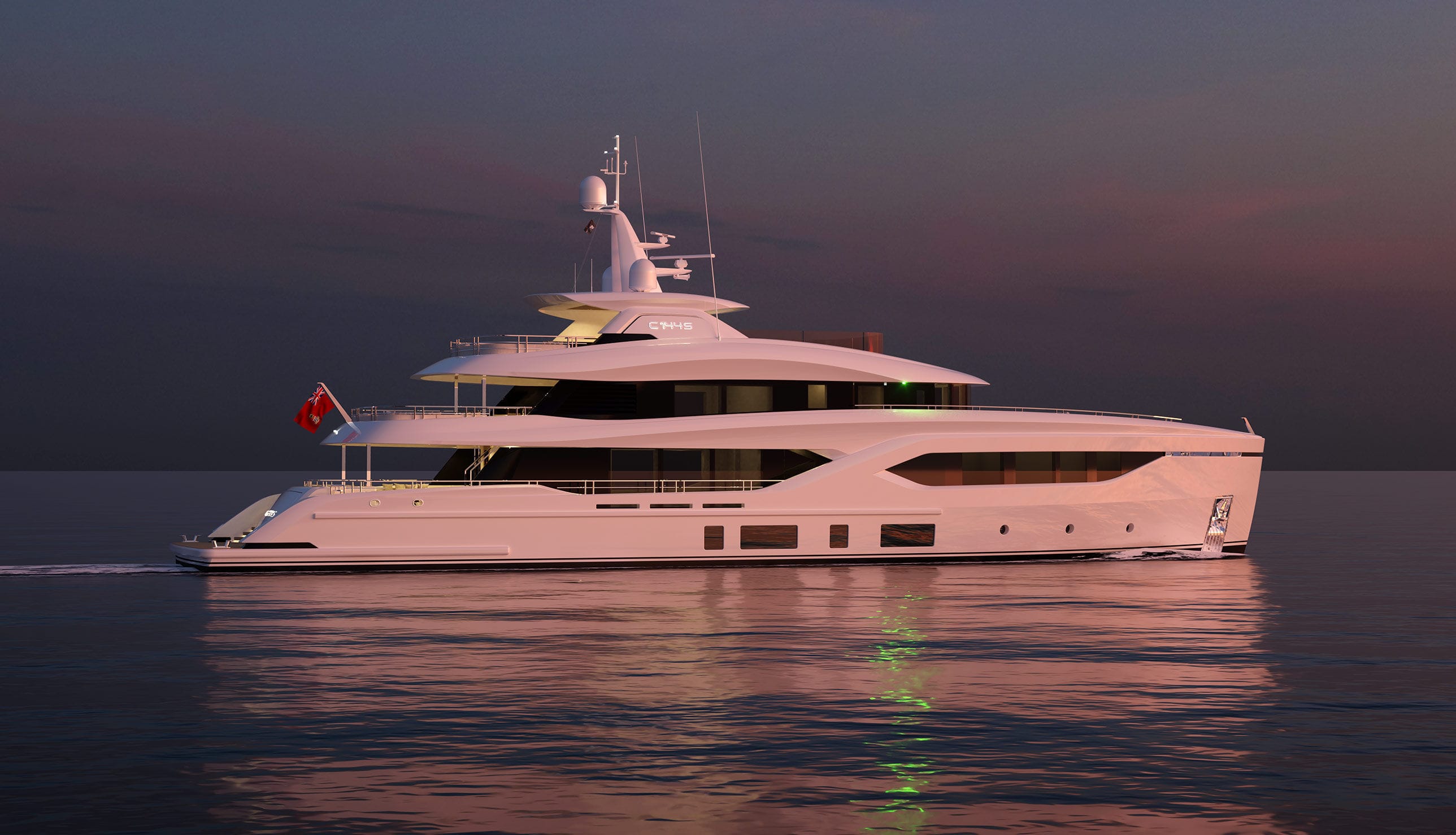 Superyate de crucero - C144S - CONRAD S.A. - con caseta de timón / con ...