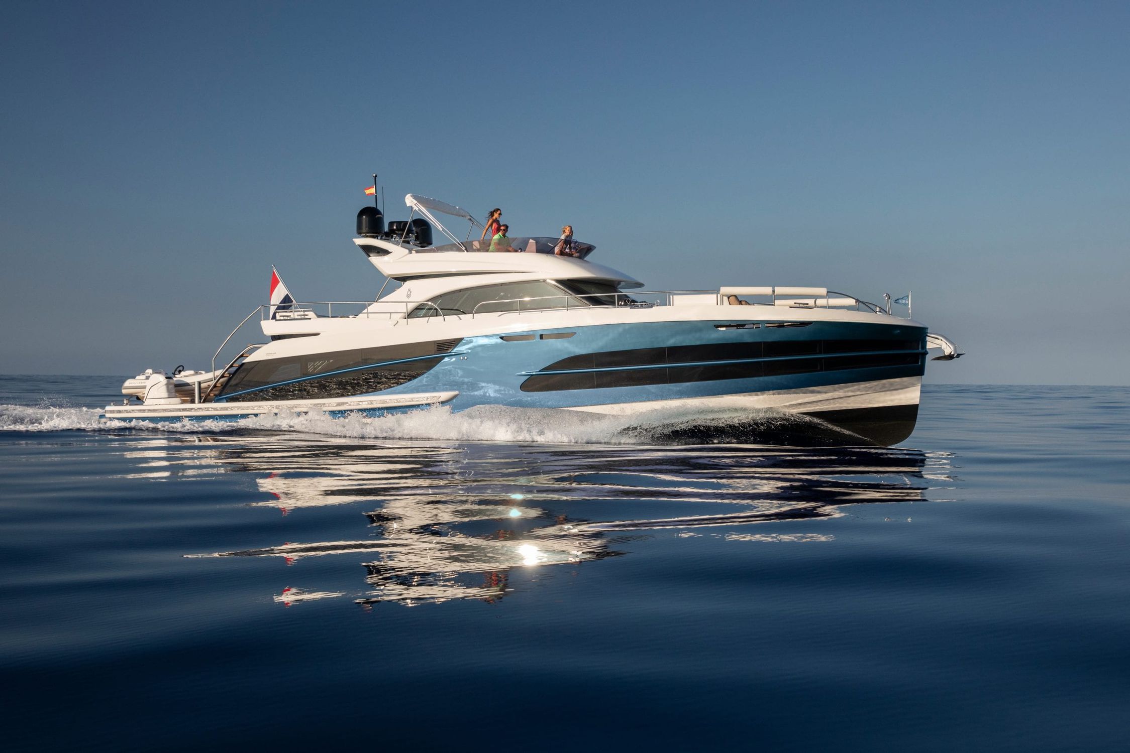 Yate a motor de crucero - ALVALI - Van der Valk Shipyard - con fly ...