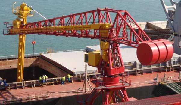 Descargador de buque continuo - Portalink - Buhler - con embudo / mecánico