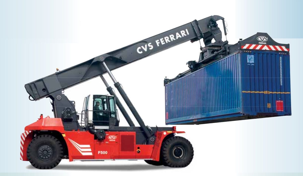 Reach-stacker con spreader superior - F500.RS series - CVS Ferrari ...