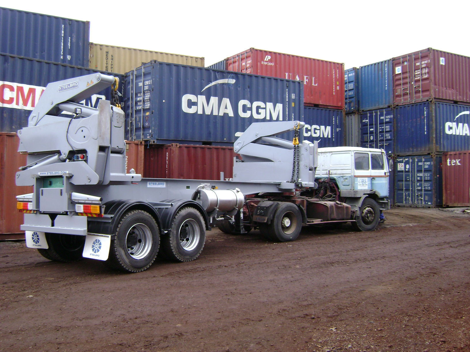 Remolque portacontenedores - SB450 Series - Steelbro - para terminal ...