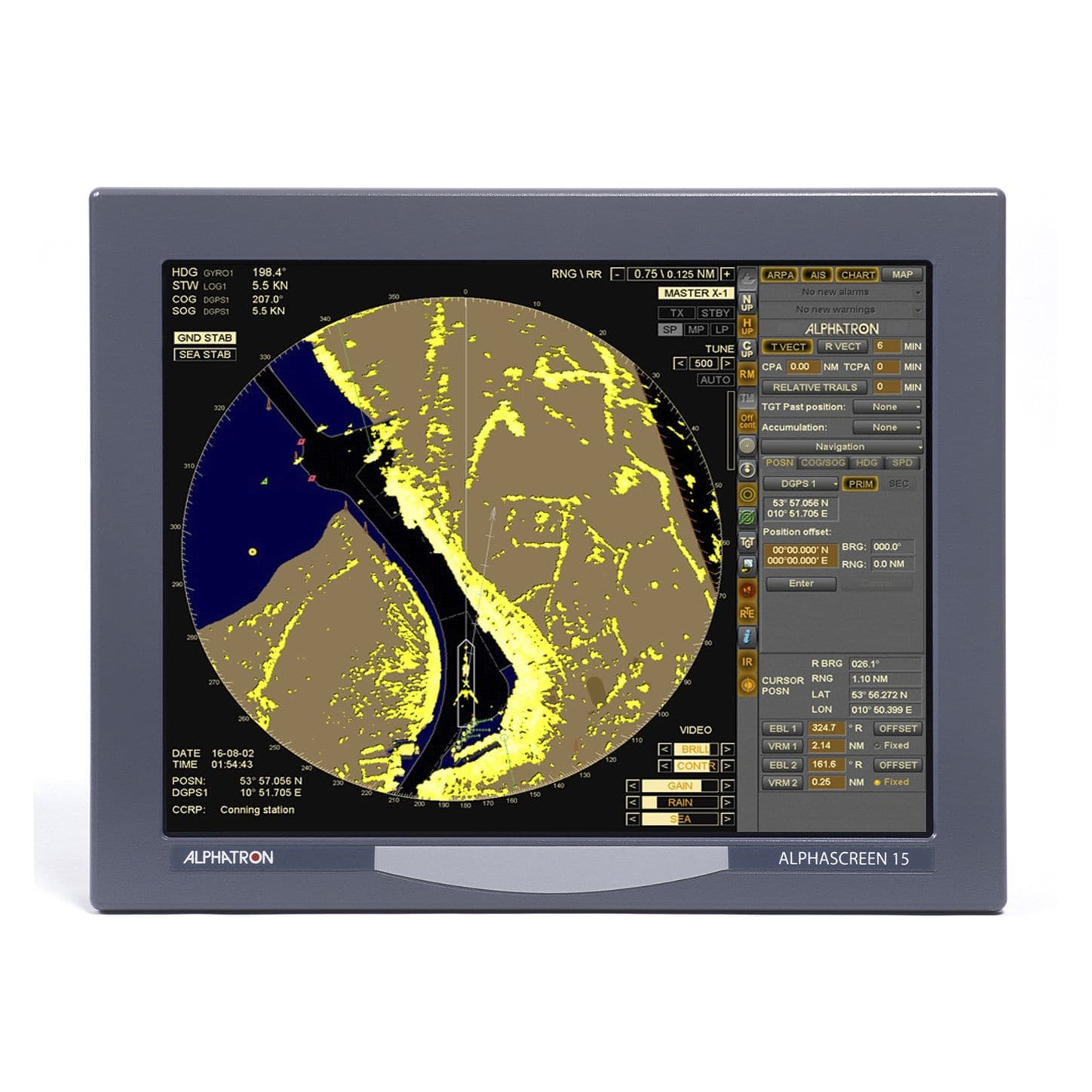 Radar para buque - AlphaChart T - Alphatron Marine - ARPA / con ...