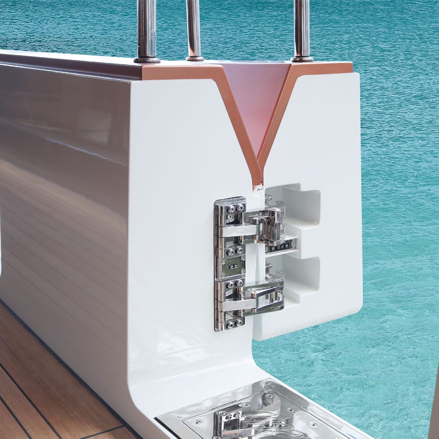 Puerta de amurada - SMART BULWARK - Tecnimpianti SPA - para yate / para ...