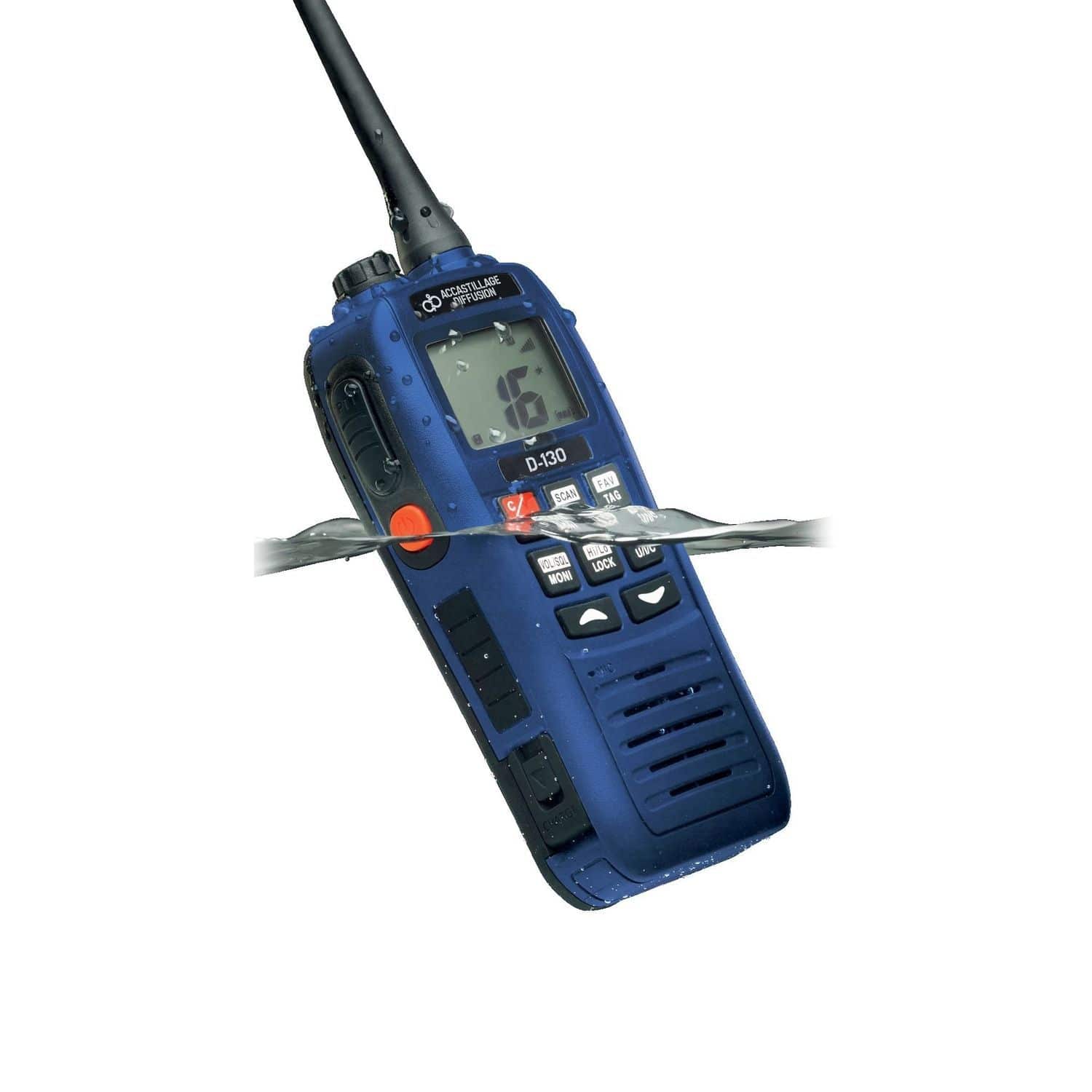 Radio marina - D-130 - AD NAUTIC - fija / VHF / resistente al agua