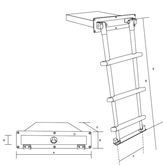 Escalera para barco - 01.747 - TR INOX - abatible / telescópica / para ...