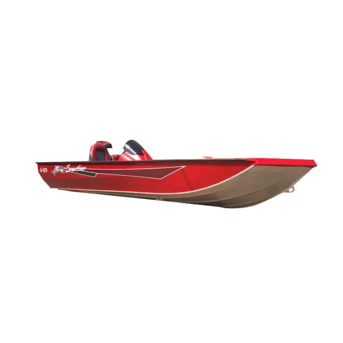 Bass boat fueraborda - 490 - SMARTLINER - con consola lateral / open ...