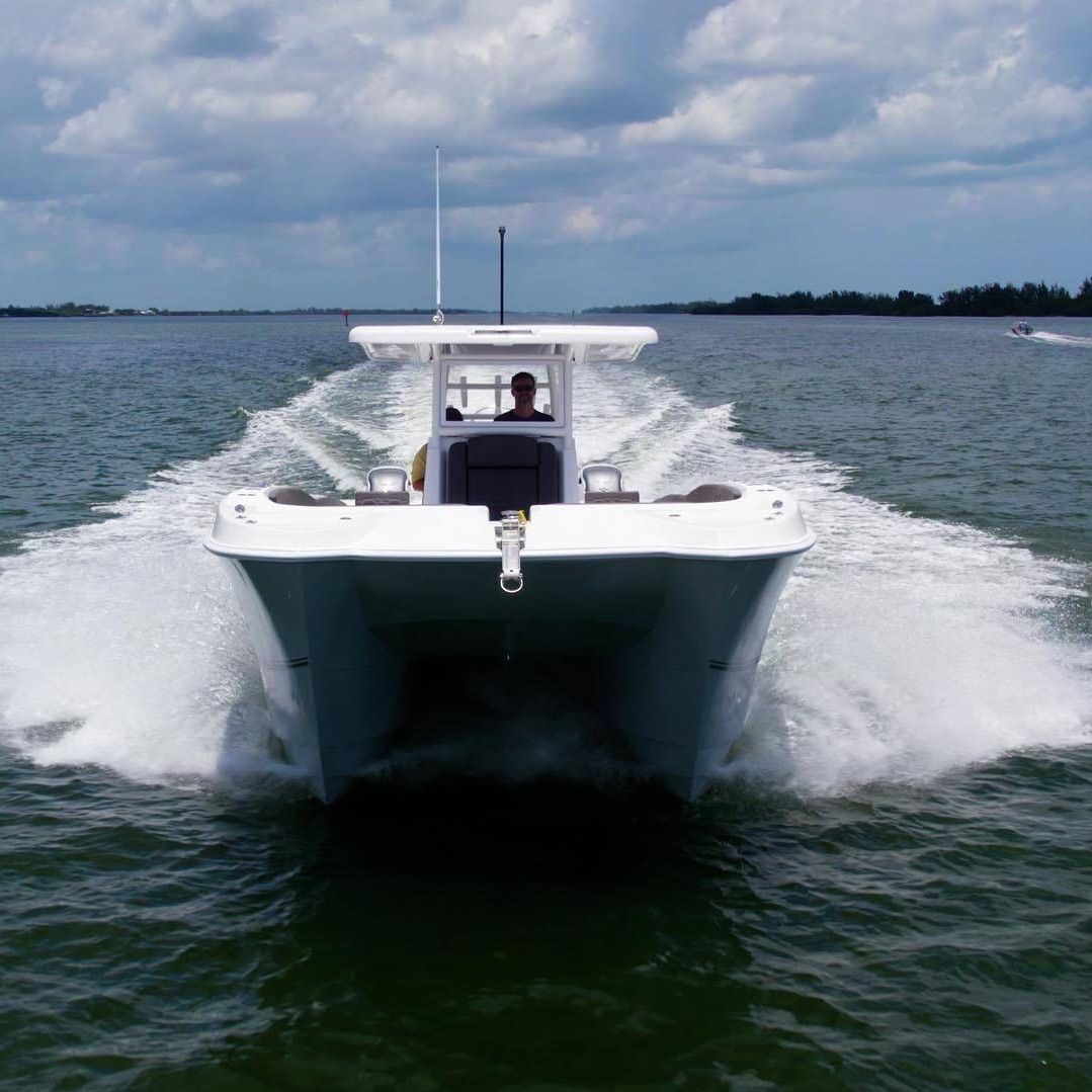 Barco cabinado catamarán - 340 GFX - Twin Vee Catamarans, Inc ...