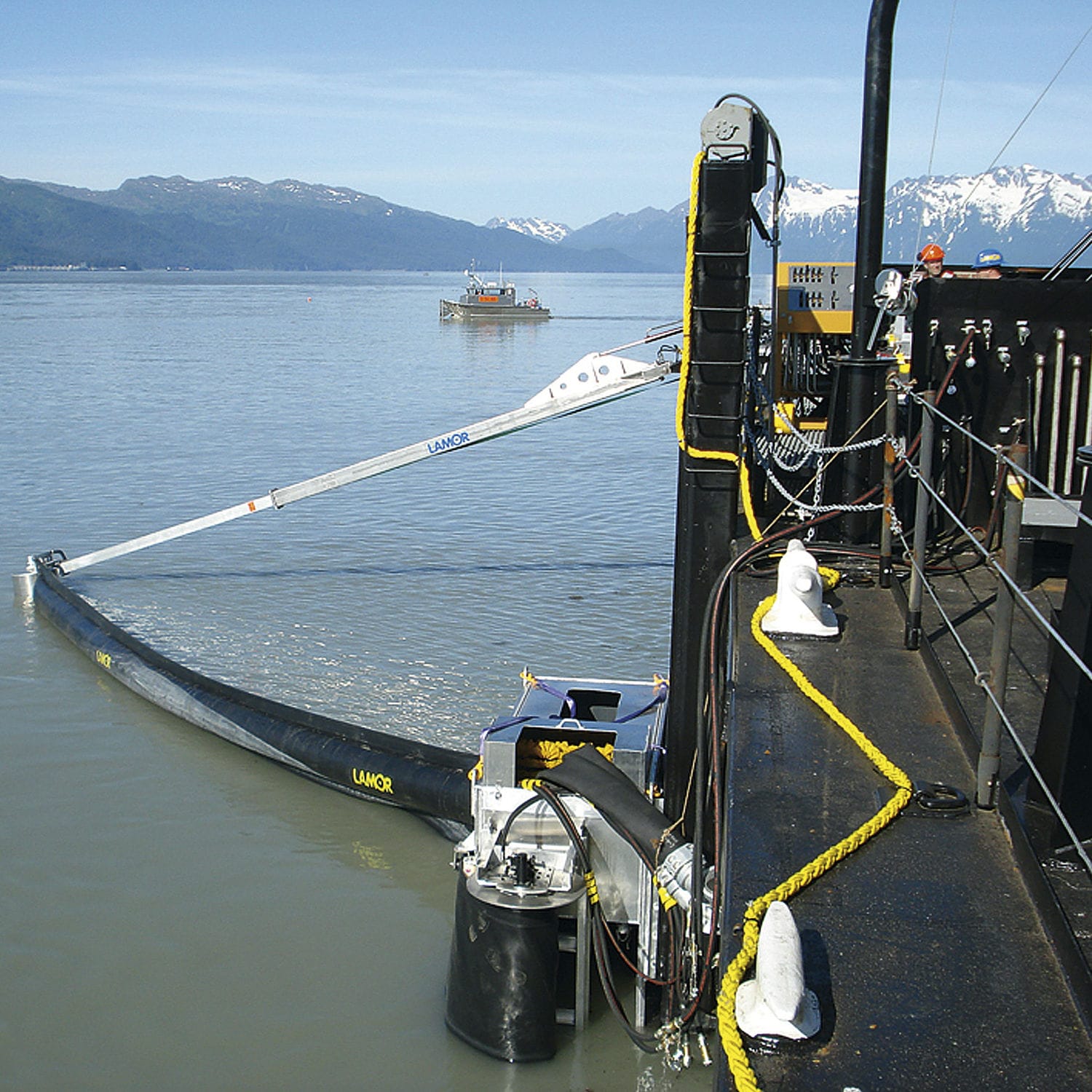 Skimmer de hidrocarburos con brazo desnatador - LSC - LAMOR - para buque