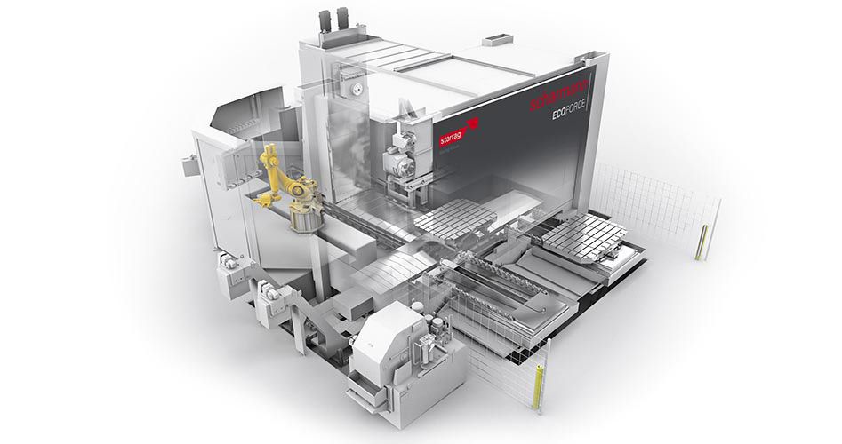 Centro de mecanizado CNC - Scharmann ECOFORCE HT 2 - Starrag - 4 ejes ...