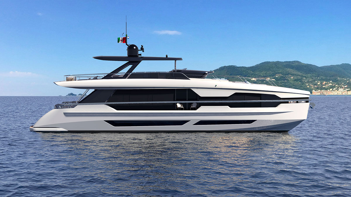 Yate a motor de crucero - 950 - PERMARE SRL - clásico / con fly / IPS