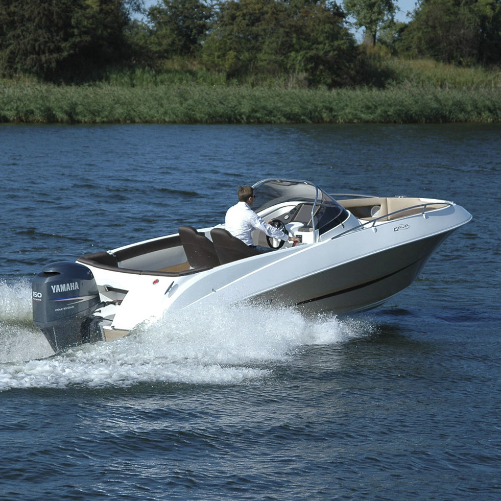 Barco open fueraborda - 570 - Galia Boats - con consola lateral / 8 ...