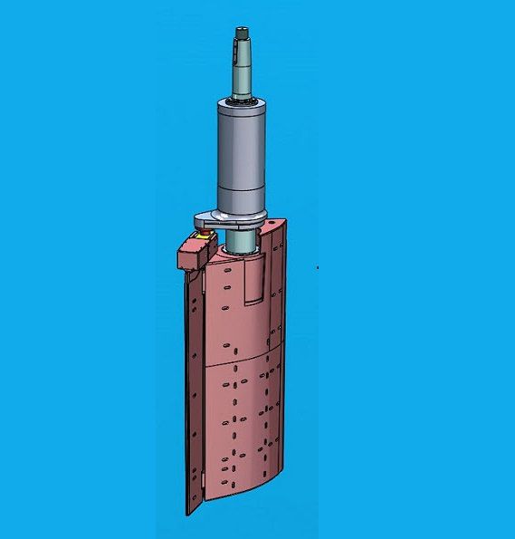 Timón con aleta - YMV-FR- - YMV CRANE AND WINCH SYSTEMS - para buque