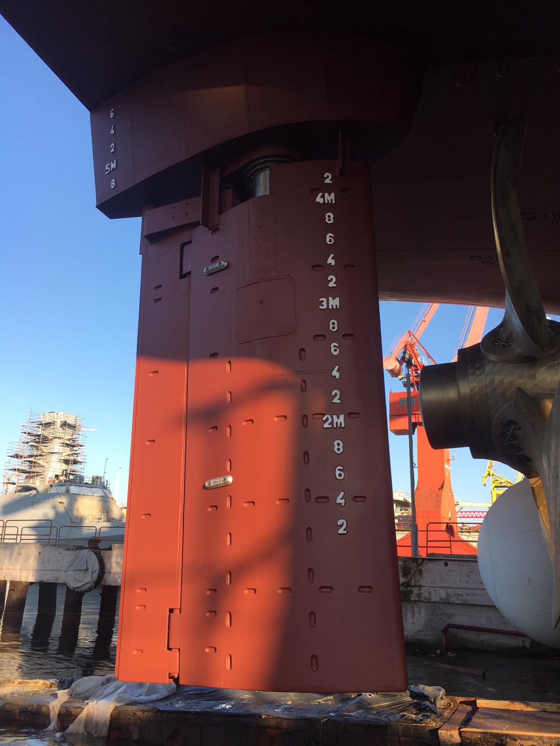 Timón con aleta - FR - YMV CRANE AND WINCH SYSTEMS - para buque