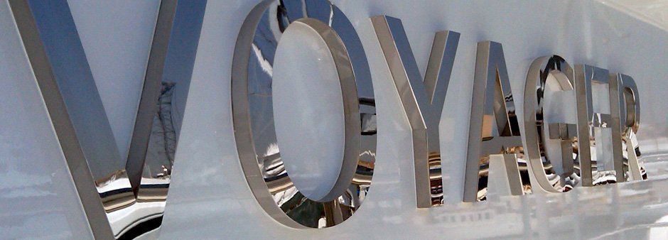 Letra para yate - APPLELEC YACHT SIGNS - de acero inoxidable pulido ...
