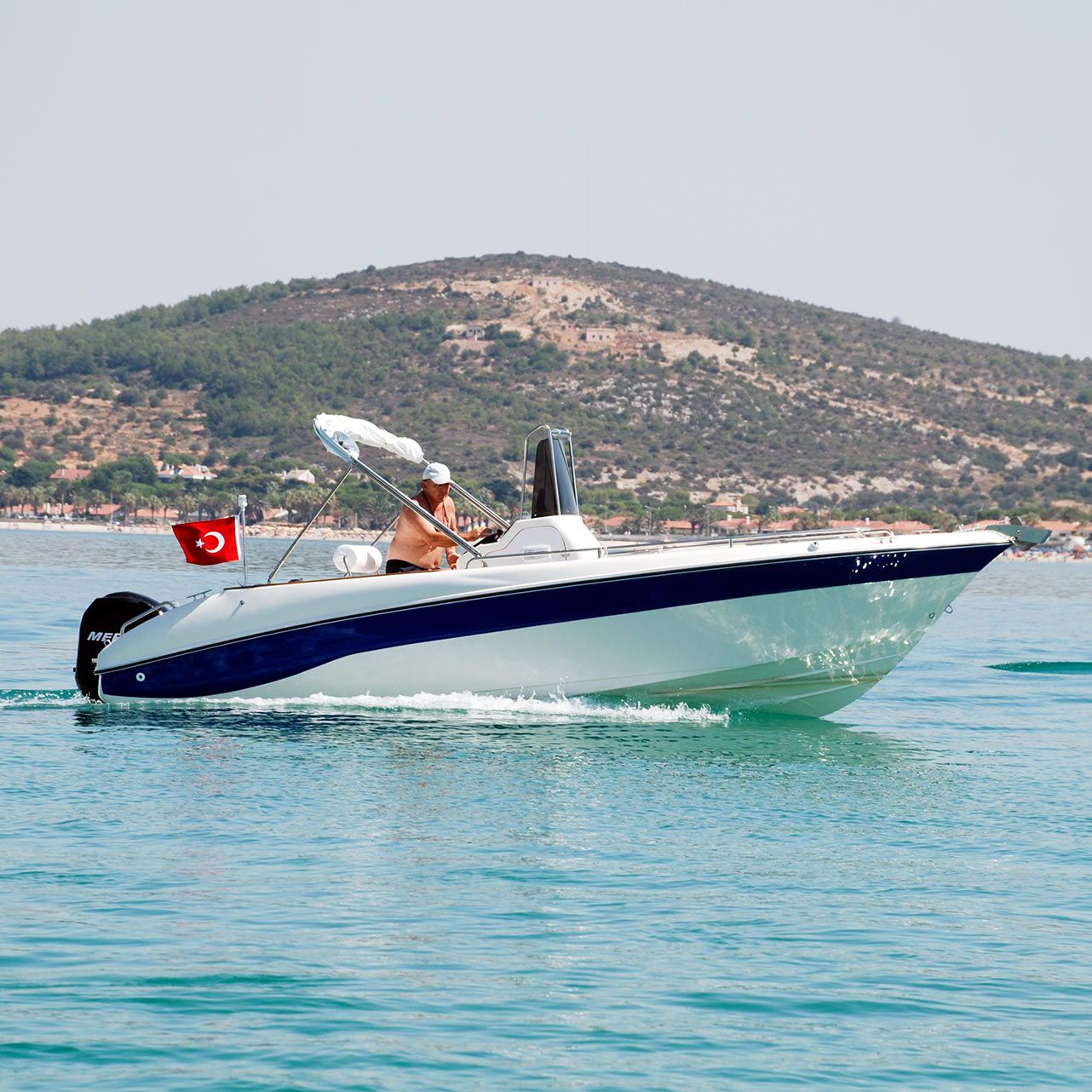 Barco open fueraborda - FISHER 21 - MERCAN YACHTING - con consola ...