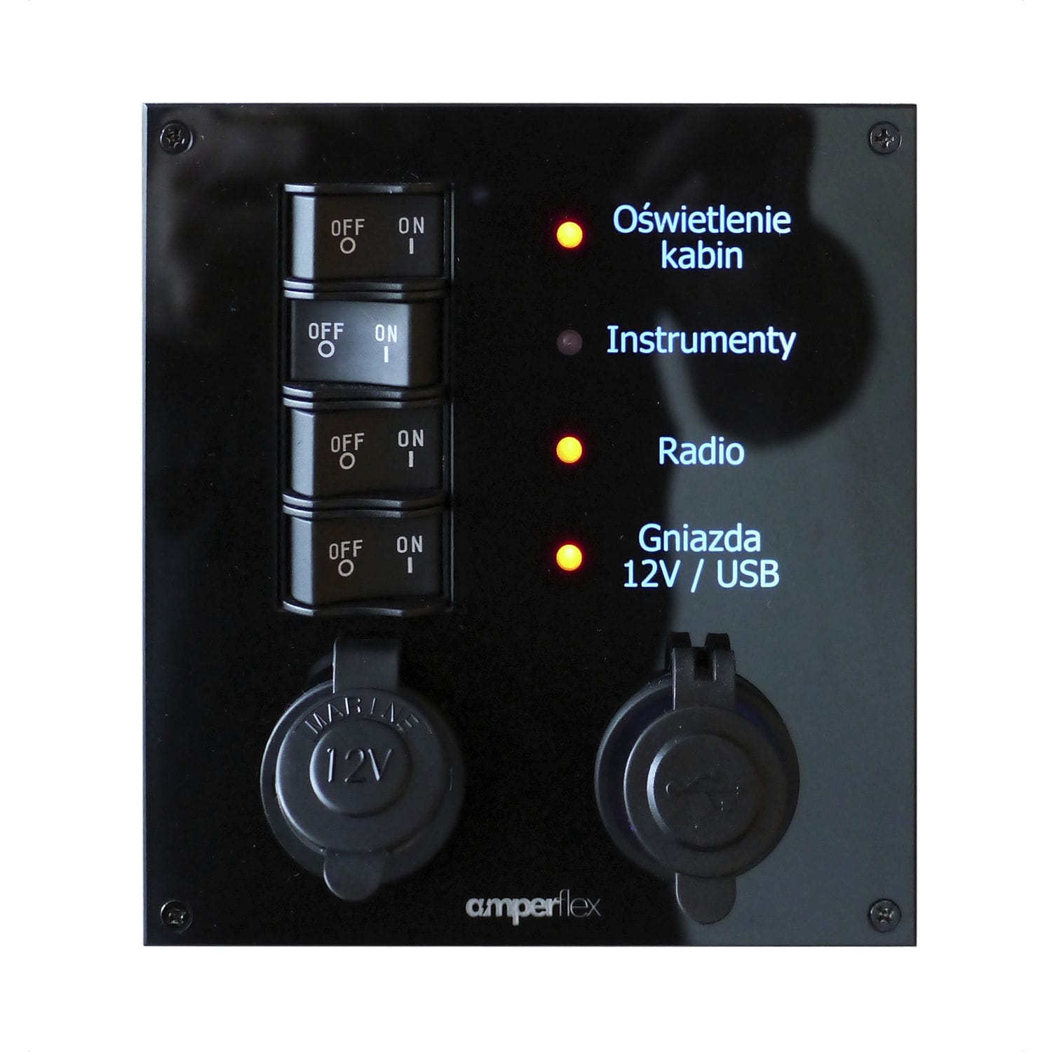 Panel eléctrico para barco - BP04RCU - amperflex - de corriente / LED ...