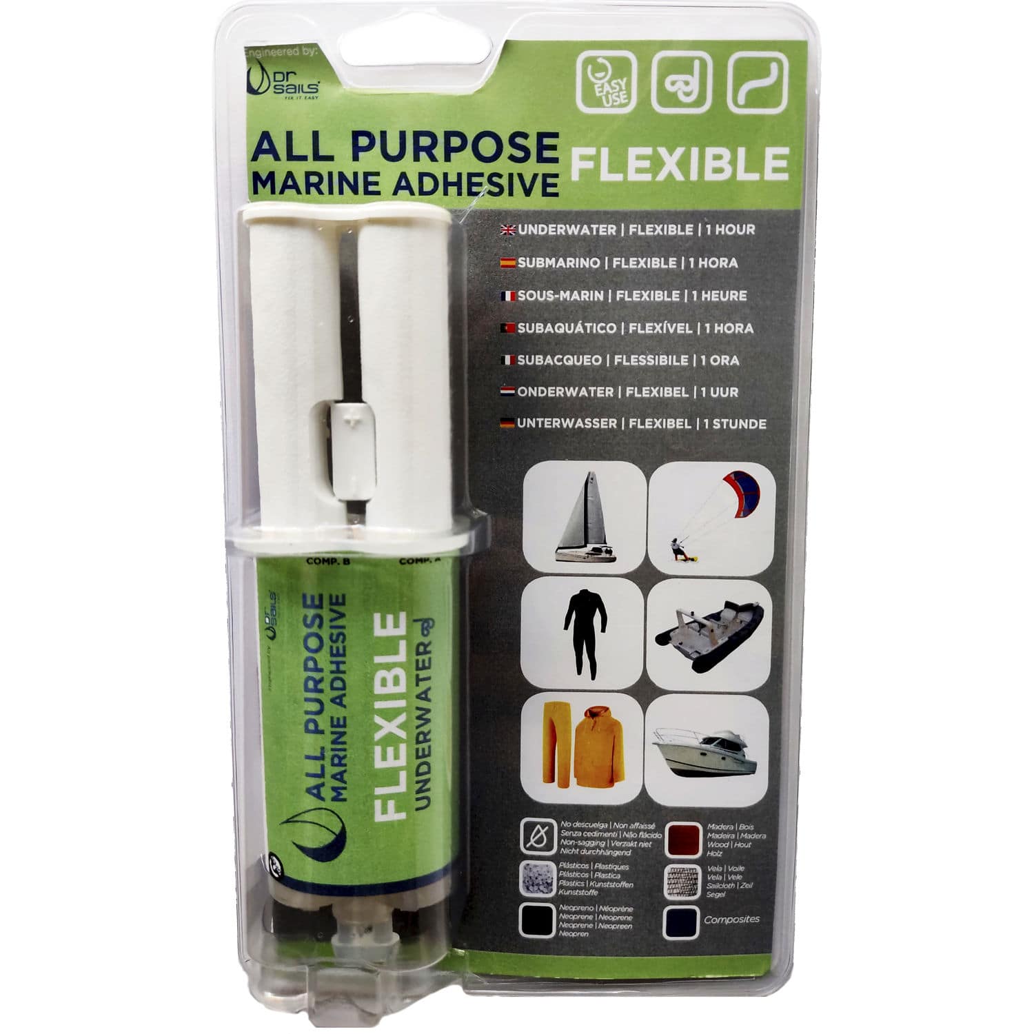 Cola epoxi - APMA FLEXIBLE - DrSails - bicomponente / multiusos ...