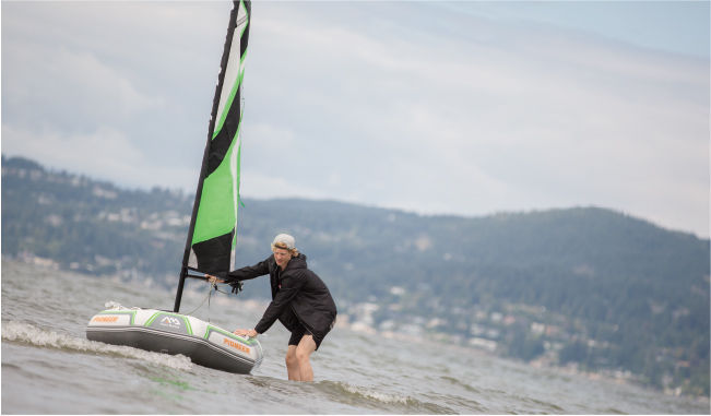 Barco de vela ligera para niños - Pioneer - aquamarina - hinchable / de ...
