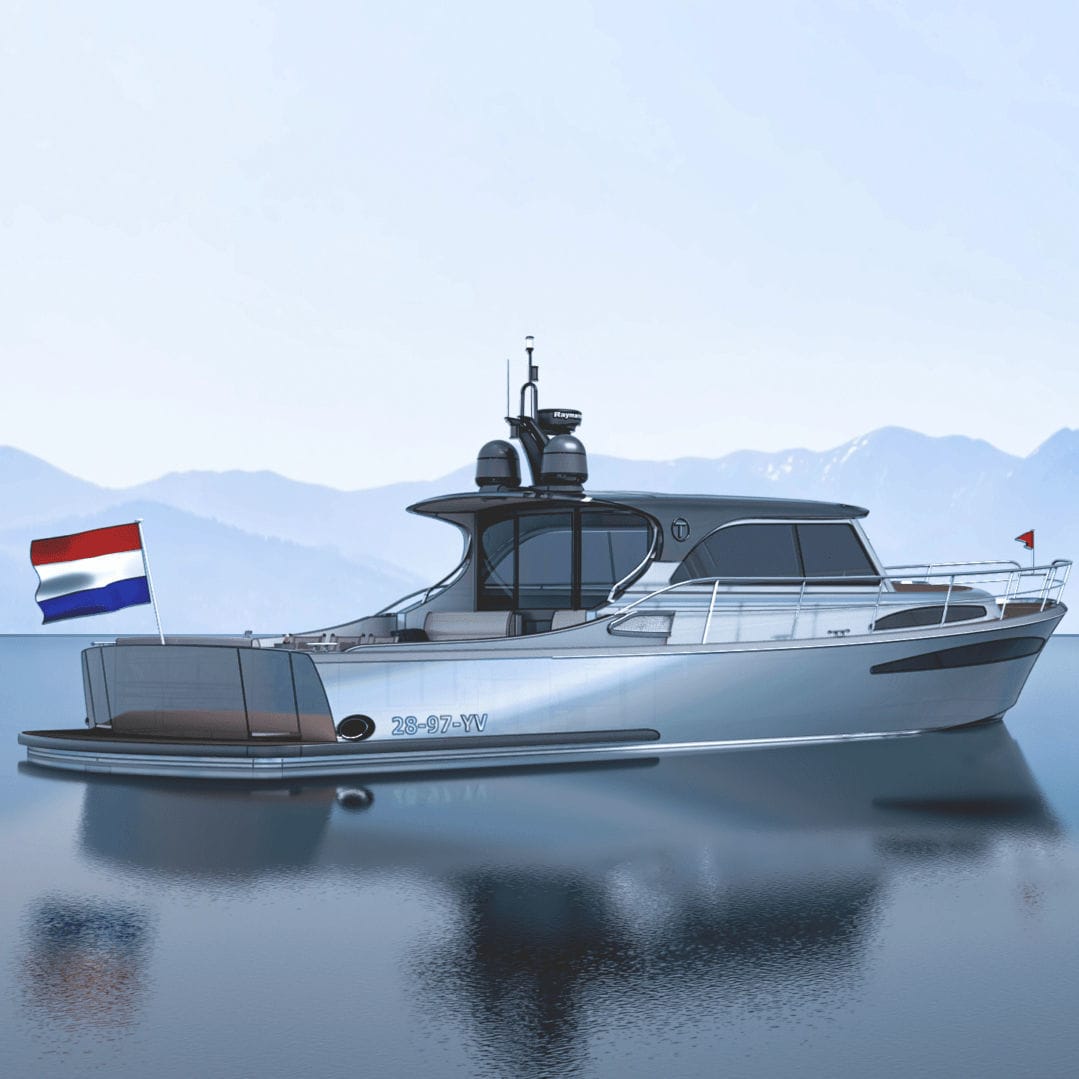 Barco cabinado intraborda - Lobster - Trimm Design BV - con hard-top ...