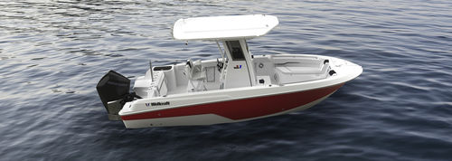 Barco open fueraborda - 223 Fisherman - Wellcraft - con consola central ...
